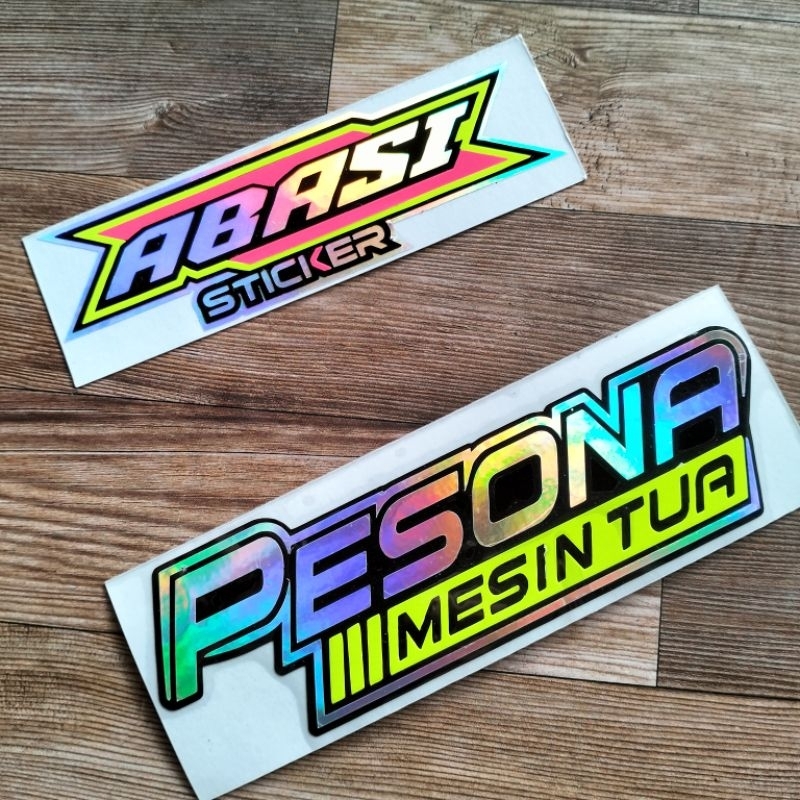 Jual sticker pesona mesin tua sticker cutting | Shopee Indonesia