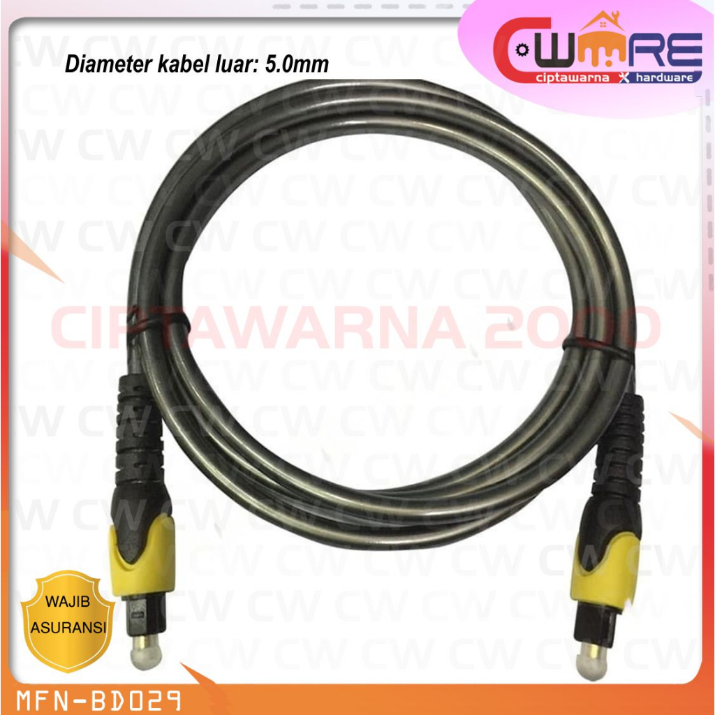 Jual Kabel Audio Optical 1.5M Cable Digital Optik Fiber 1.5 Meter MFN ...