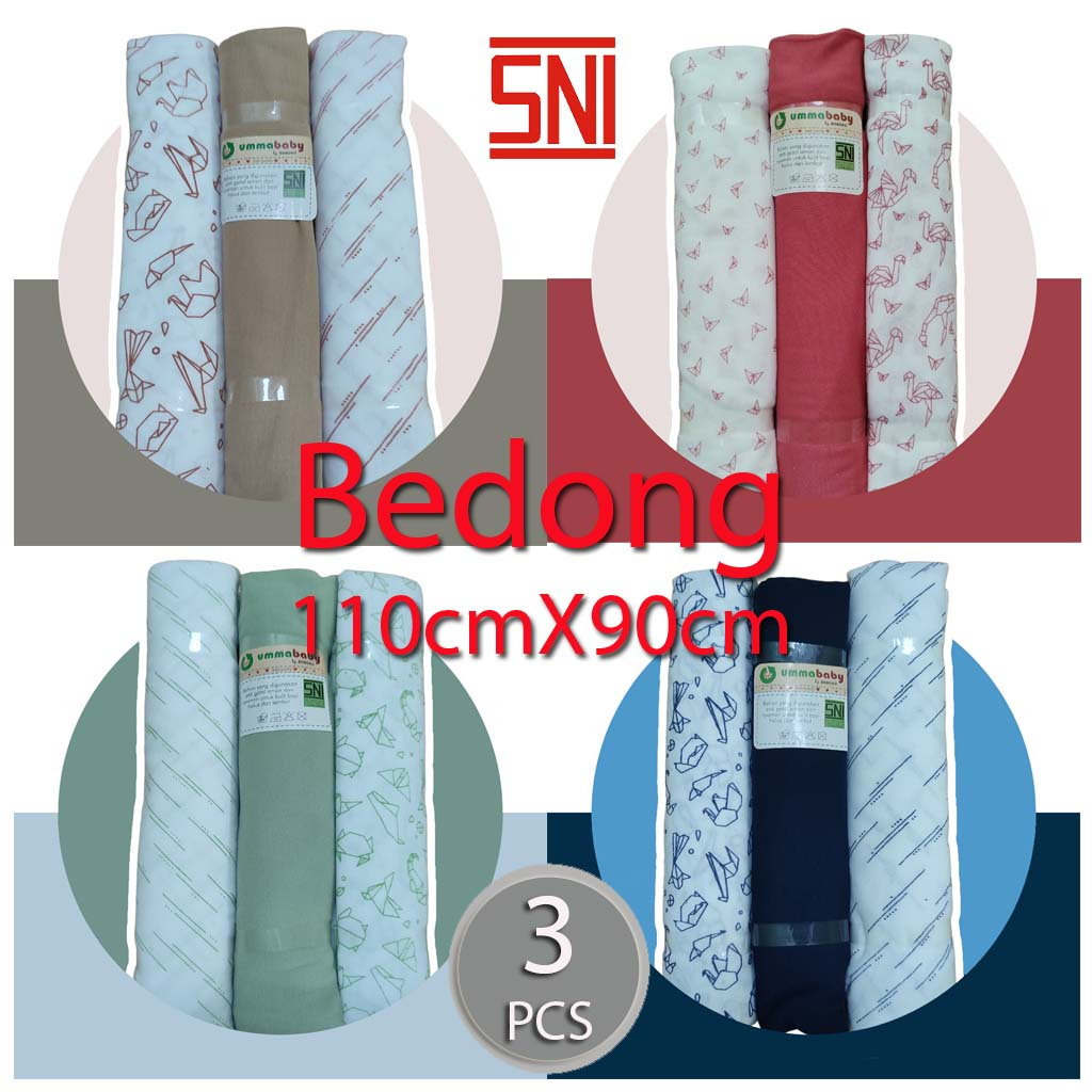 Jual ummababyshop 3pcs Bedong Bayi Polos Motif Lucu SNI 110x90 Lembut ... Jual ummababyshop 3pcs Bedong Bayi Polos Motif Lucu SNI 110x90 Lembut ...