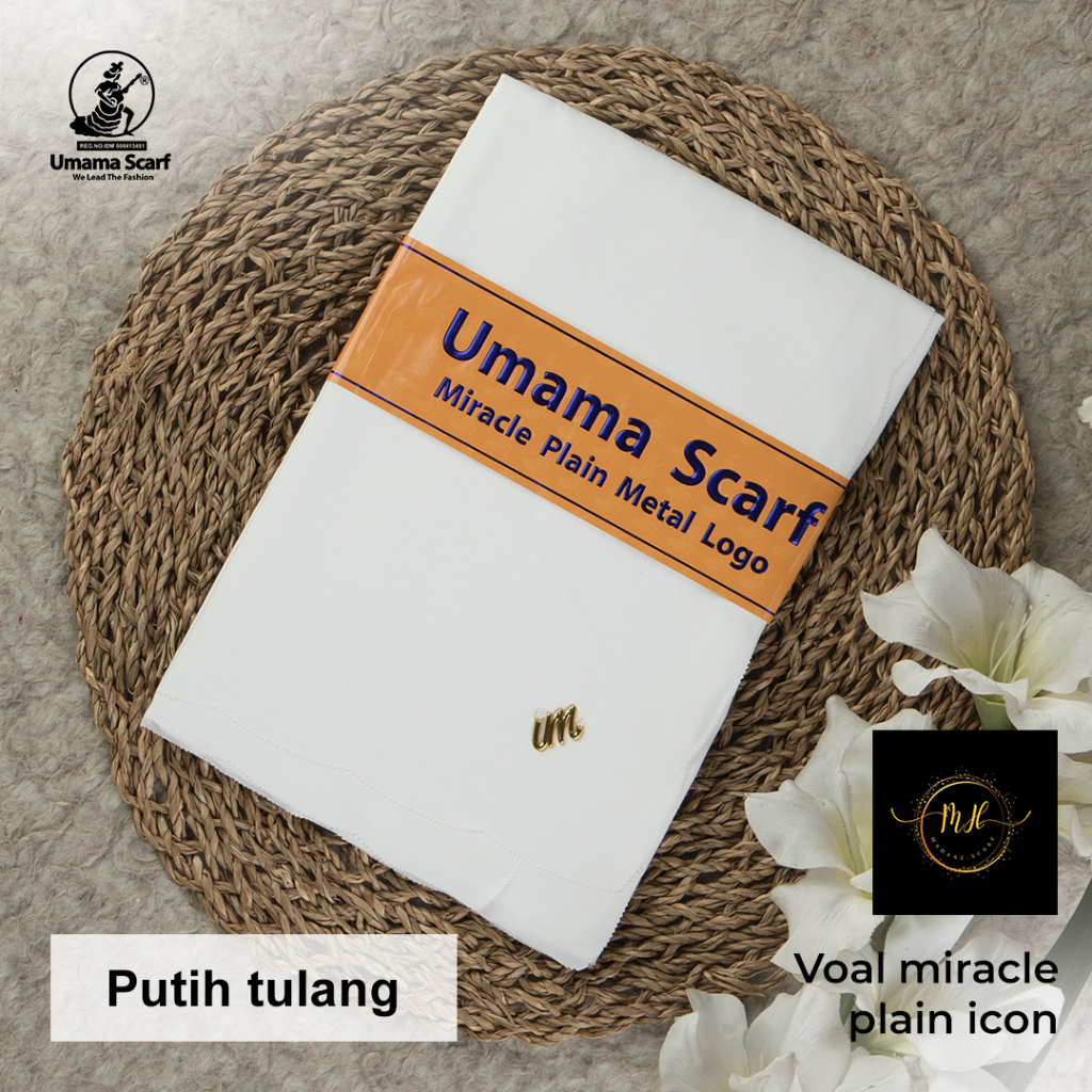 Jual Hijab/Kerudung Seragaman Umama scarf Voal Miracle Plain/Polos ...