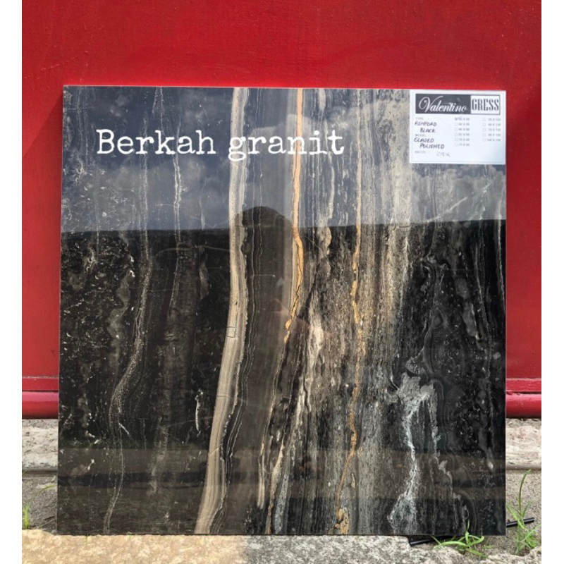 Jual granit lantai merk Valentino gress kw 1 ashford black | Shopee ...