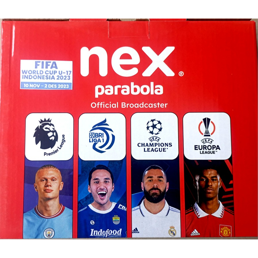 Jual Nex Parabola Merah Satellite Receiver HD + Paket Tayangan Diamond ...