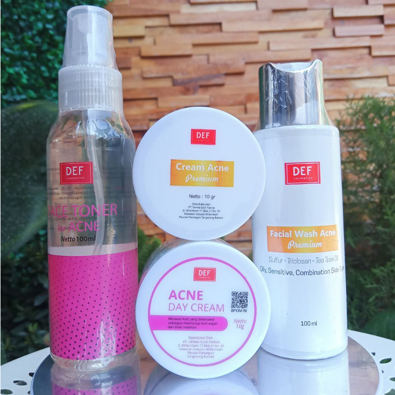 Jual DEF Paket Acne (Jerawat ringan-berat dan bekas jerawat) | Shopee ...