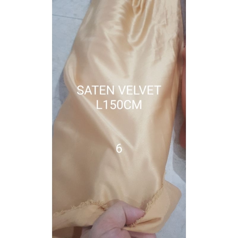 Jual PER MTR Kain Satin Velvet / Saten Velvet BY CAVALI BAHAN ...