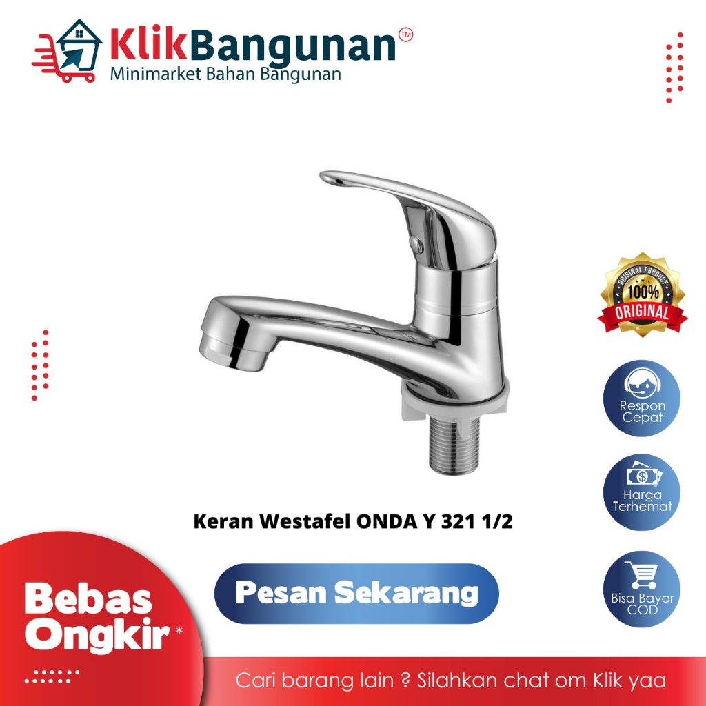 Jual Kran / Keran Westafel ONDA / Keran Air ONDA Y 321 1/2" 1001932 ...