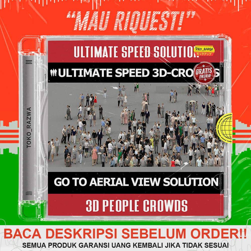 Jual 3D Models - People Crowds - Ultimate Speed Solution - 110923 ...