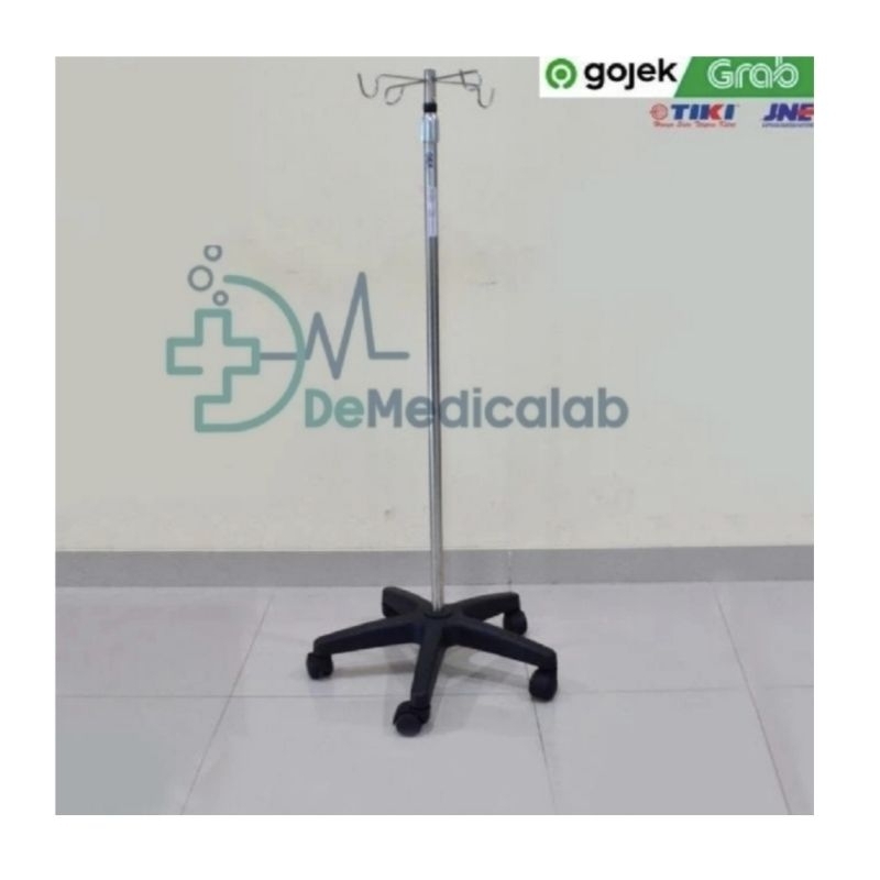 Jual Tiang Infus Stainless Steel GEA FS 514 Tiang Infus Roda Kaki 5 FS ...
