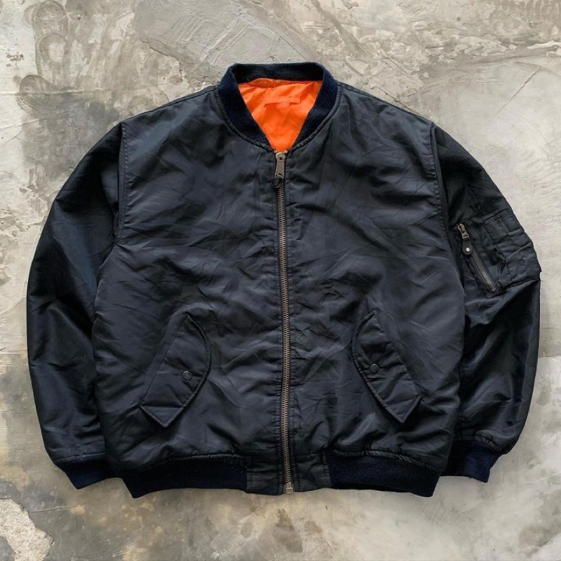 Jual MA-1 Military Bomber Jacket Flyers man alpha industries | Shopee Indonesia