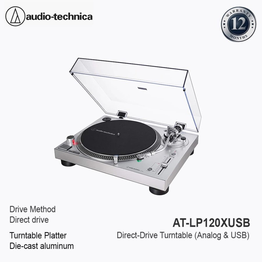 Jual Audio-Technica AT-LP120XUSB Direct-Drive Turntable (Analog & USB ...