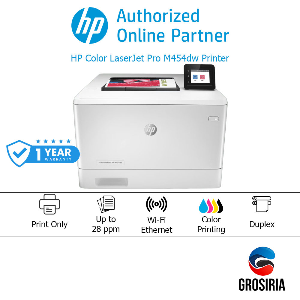 Jual HP Printer Laser Color Warna LaserJet Pro M454DW M454 DW Print ...