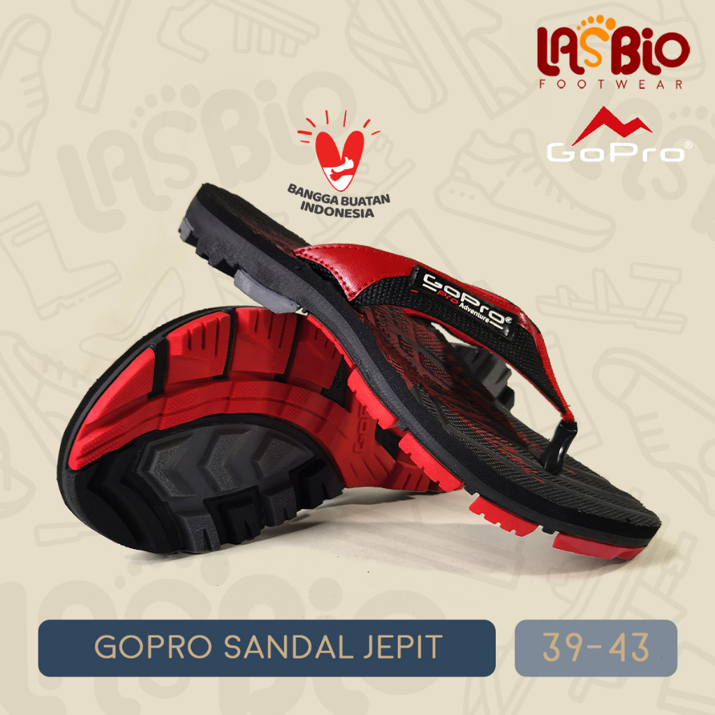 Jual Sandal Jepit Pria Waterproof Rubber TPR GoPro | Shopee Indonesia