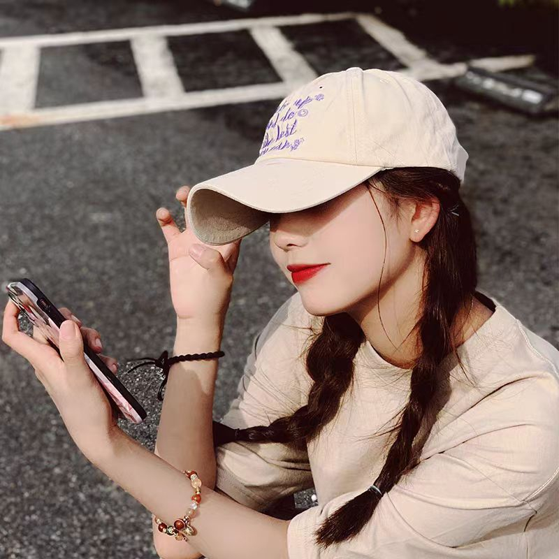 Jual (Hello Girls )MZ49 Topi Wanita/Topi Baseball Elegant Motif Tulisan ...