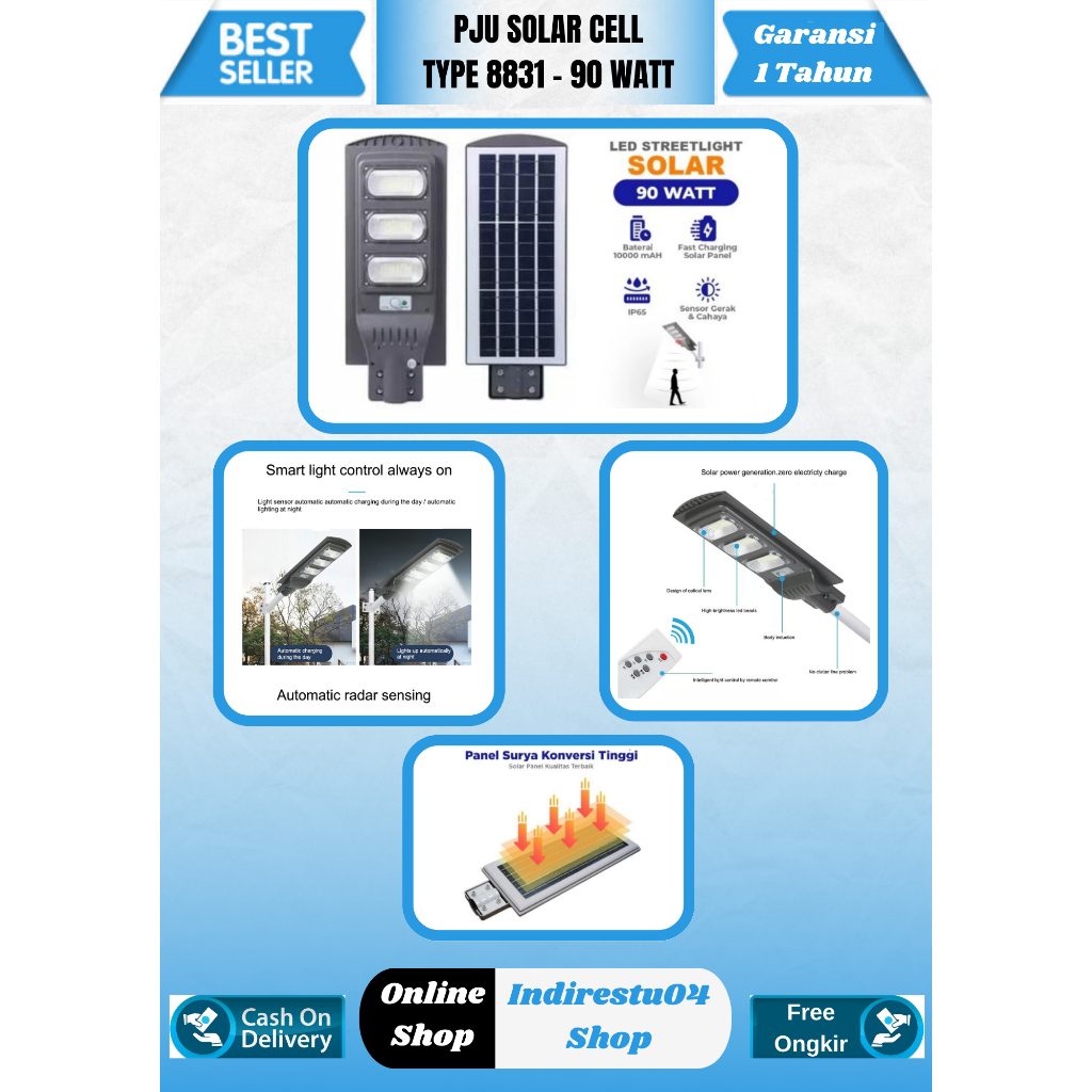 Jual Lampu PJU Solar Cell / Lampu Jalan PJU / PJU Lampu Jalan Solar ...