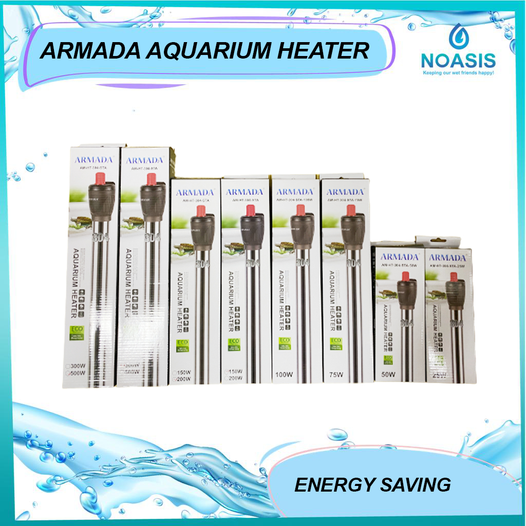 Jual ARMADA AM HEATER Aquarium Stainles Penghangat Air 25 50 75 100 200 ...