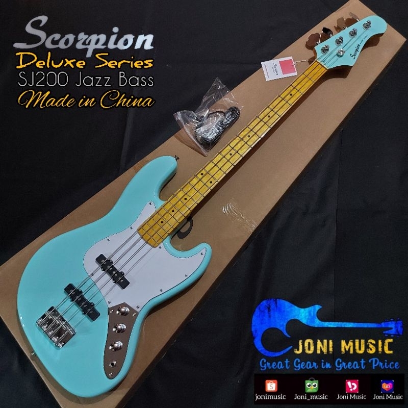 Jual Bass Scorpion Deluxe Series SJ200 Jazz Bass Original | Shopee ...
