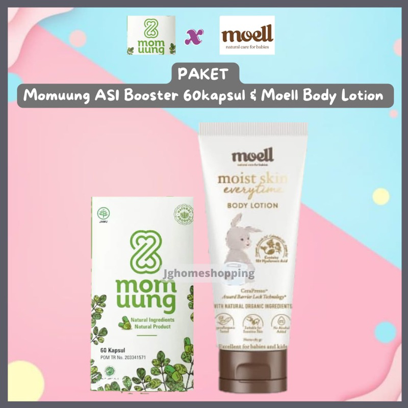 Jual Momuung pelancar ASI booster mom uung 60 kapsul dan moell body ...