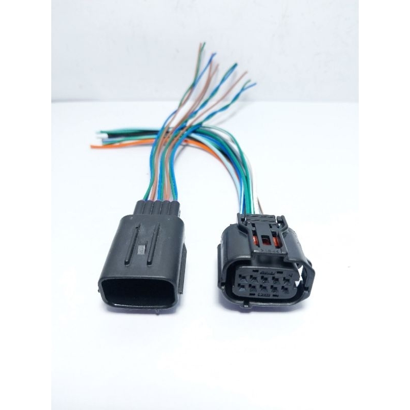 Jual Soket kabel pin 10 water proof set male female PNP untuk soket ...