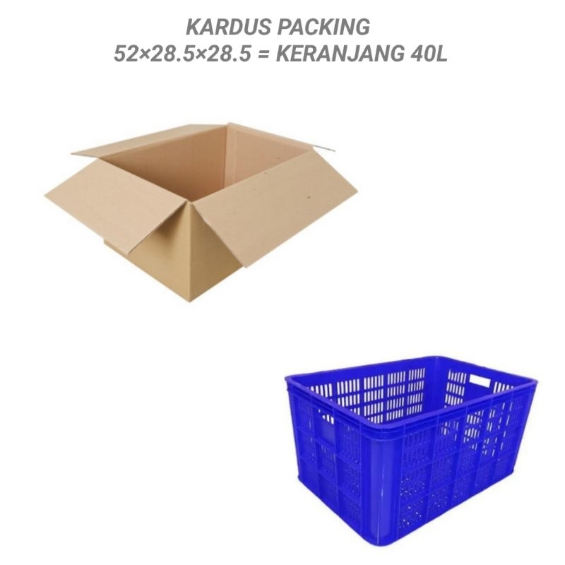 Jual DUS BESAR BOX PACKAGING SERBAGUNA/ KERANJANG 40L 52x28x28 | Shopee ...
