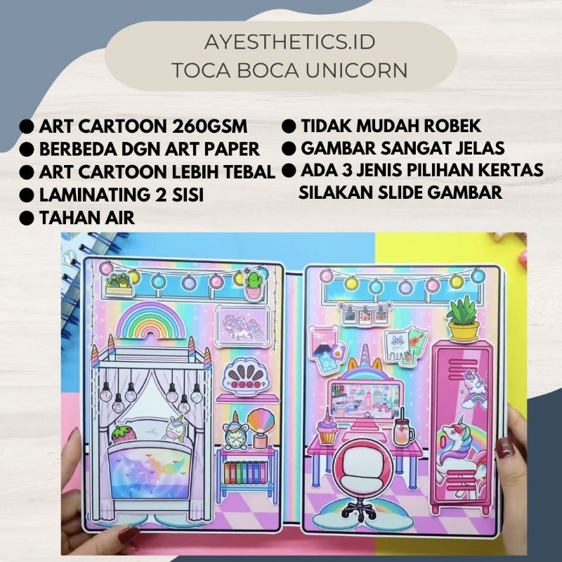 Jual TOCA BOCA WORLD BOOK LIFE UNICORN / MAINAN EDUKASI ANAK LUCU ...