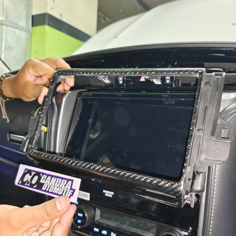 Jual Panel frame head unit original carbon kevlar asli fortuner vrz ...