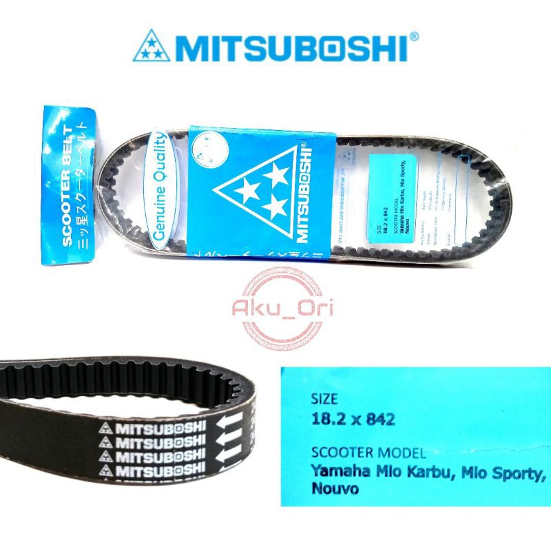 Jual VBELT MIO KARBU (5TL) MITSUBOSHI vanbelt mio smile sporty nouvo mio soul karbu | Shopee ...
