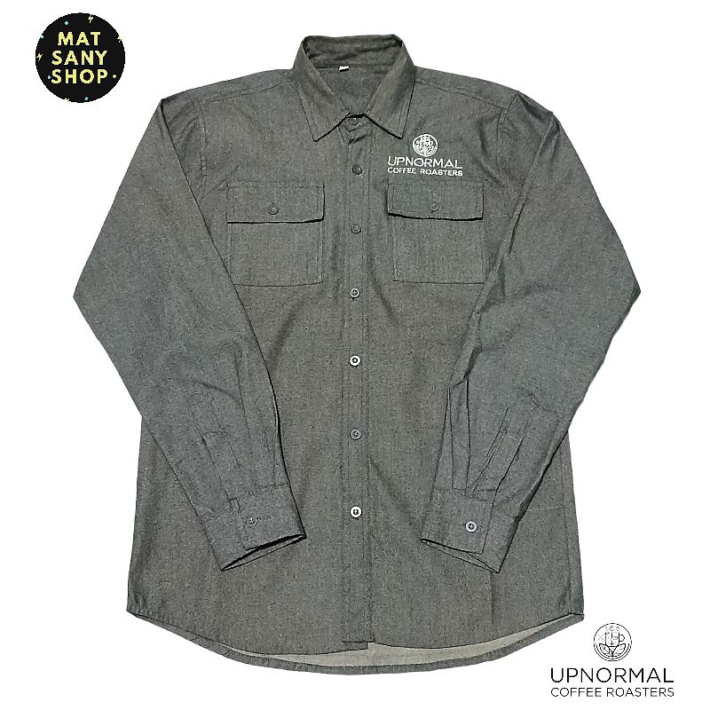 Jual Kemeja Lengan Panjang Seragam Kerja Uniform Upnormal Coffee ...