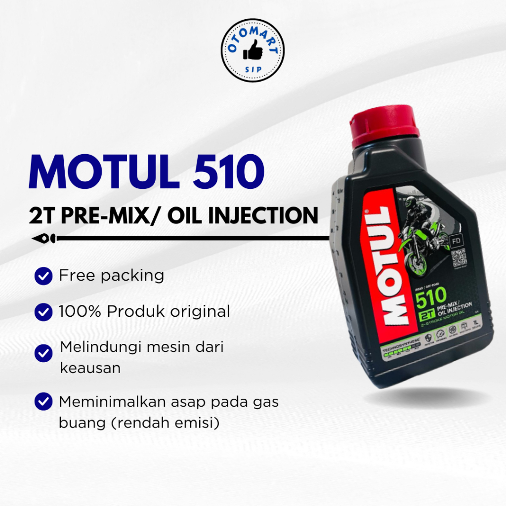 Jual OLI SAMPING MOTOR 2 TAK MOTUL 510 2T Technosynthese 1L | Shopee ...