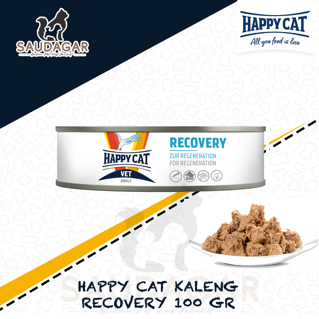 Jual MAKAN KUCING BASAH HAPPY CAT VET DIET RECOVERY BASAH KALENG 100 GR ...