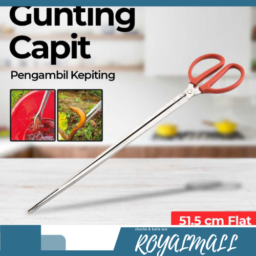Jual Crab Tongs Gunting Capit Pengambil Kepiting / Gunting Capit ...
