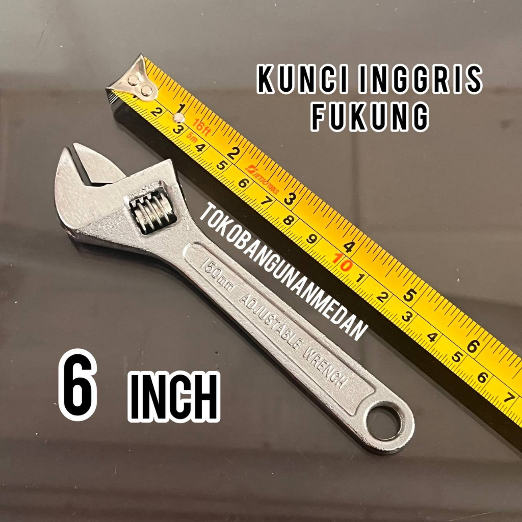 Jual Kunci Inggris Fukung 6 inch / Adjustable Wrench | Shopee Indonesia