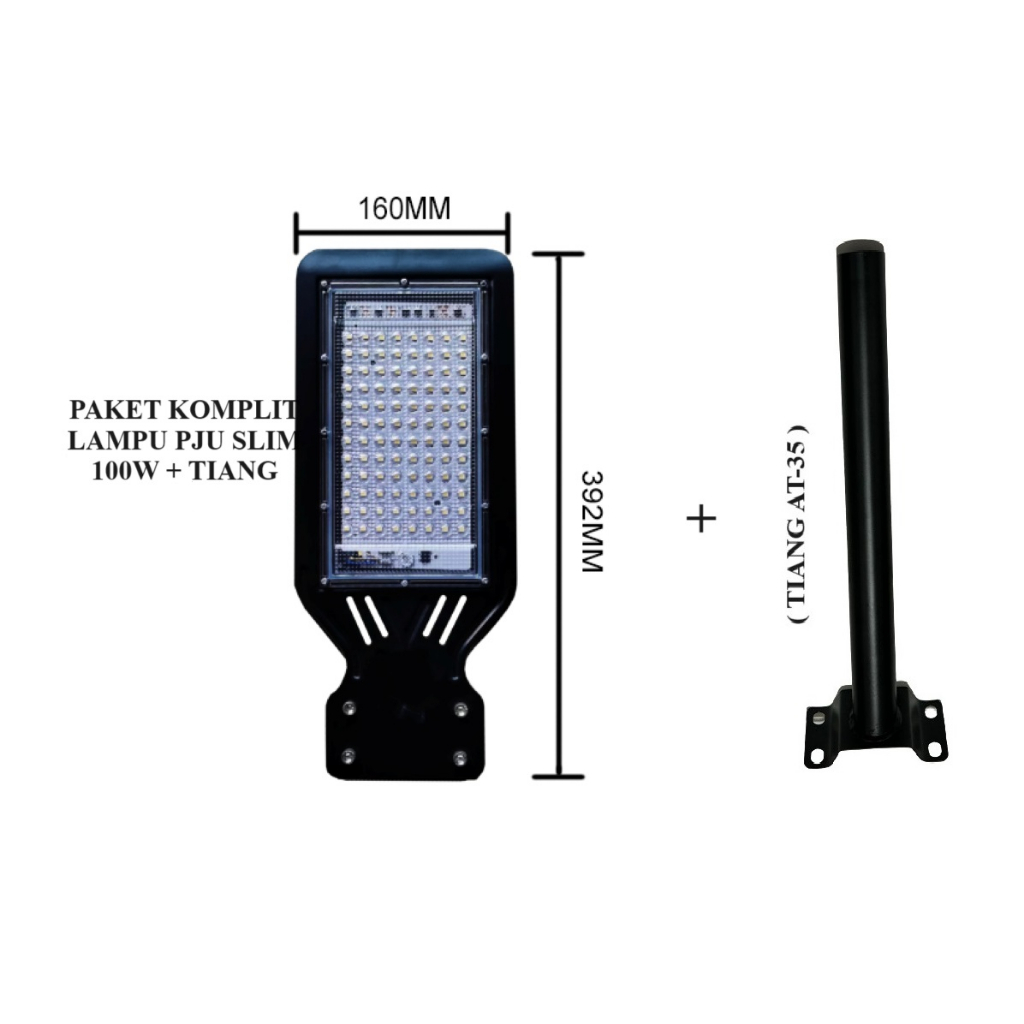 Jual Lampu Jalan Slim Pju Led Smd 50w 100w 200w Cahaya Putih Ac