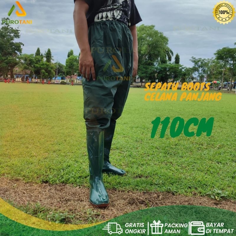 Jual Sepatu Boots Celana Petani Sawah Panjang 110 Cm Boot Sepinggang ...