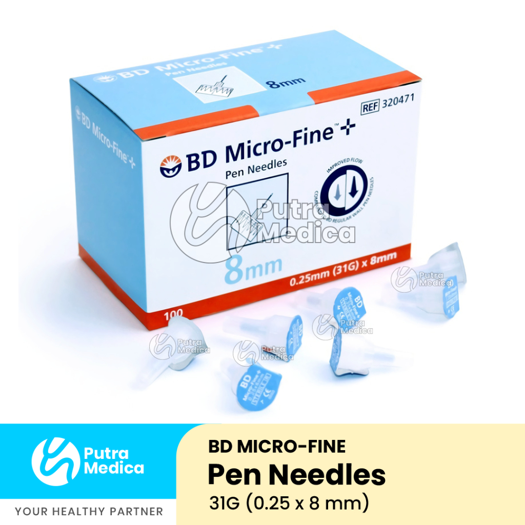 Jual BD Micro-Fine Pen Needles 31Gx8mm - 1 Box / Insulin Diabetes ...
