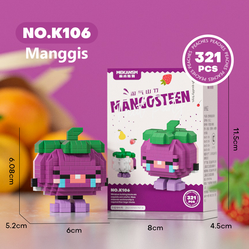 Jual Mainan Mini Bricks Blok 3D Kartun Fruit Building Nano Block Lucu ...