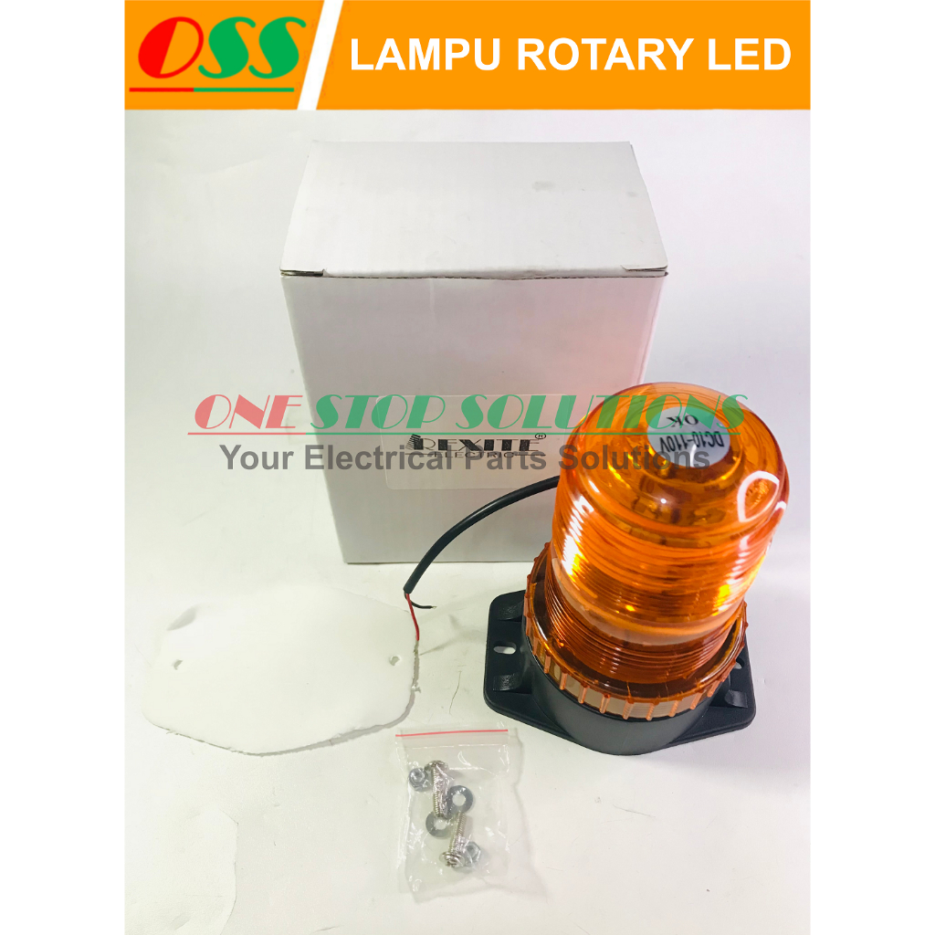Jual LAMPU ROTARY LED STROBO BULAT MOBIL FORKLIFT TRUK ALAT BERAT 12 ...