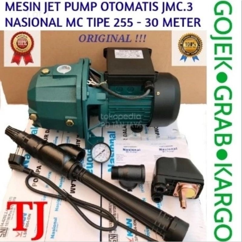 Jual pompa air listrik otomatis jet pump tipe 255 - nasional/dabavon ...