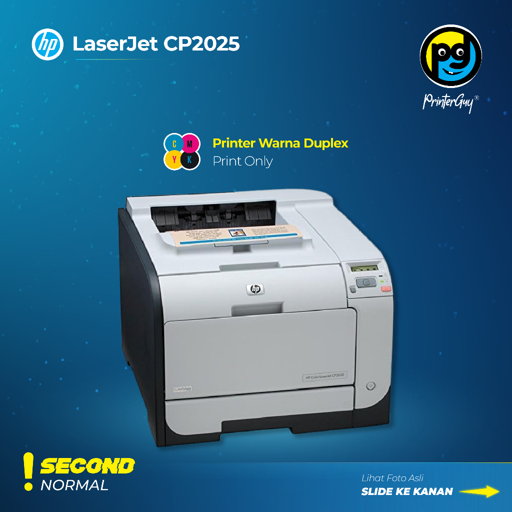 Jual Printer Warna HP LASERJET CP2025 - cetak sticker brosur undangan - bolak balik otomatis ...