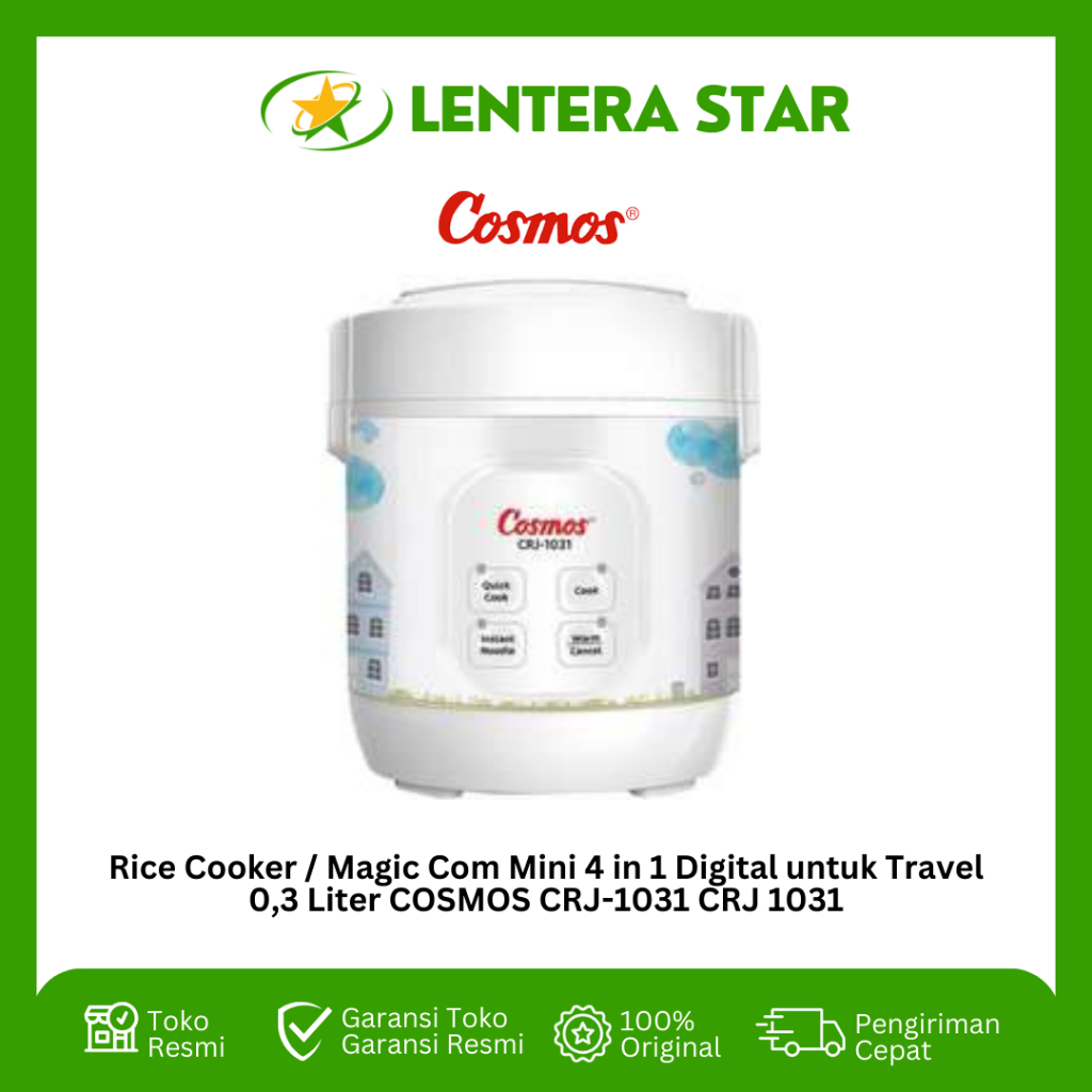 Jual Rice Cooker / Magic Com Mini 4 in 1 Digital untuk Travel 0,3 Liter ...