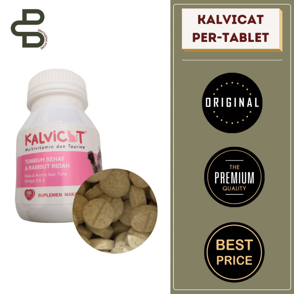 Jual KALVICAT KALVI CAT MULTIVITAMIN KUCING PER-TABLET (1 TABLET ...