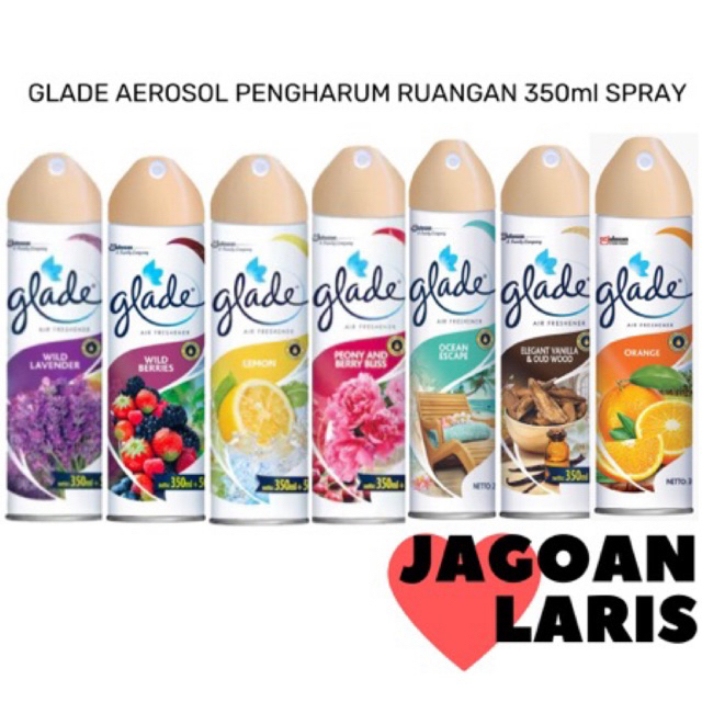 Jual Glade Pengharum Ruangan Aerosol Spray 350ml All Variant | Shopee ...