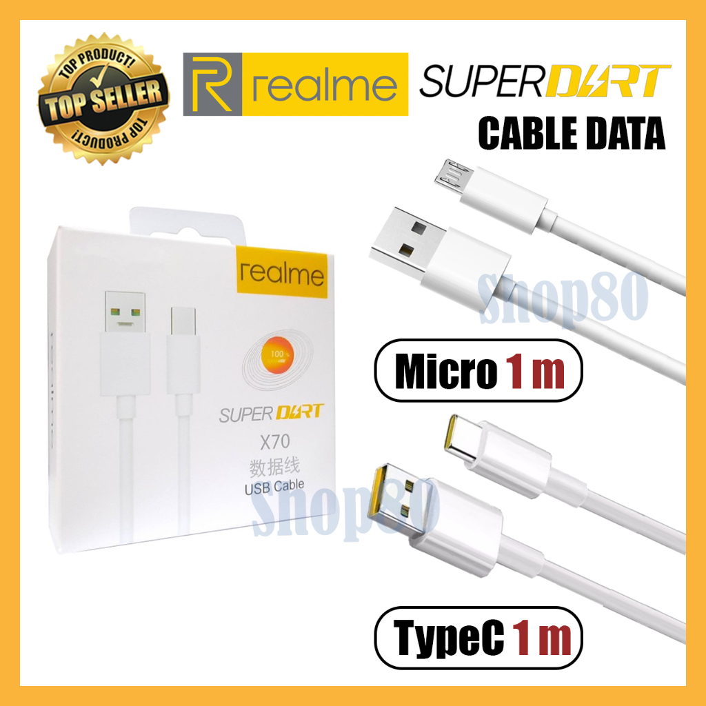 Jual Kabel Data Cas Realme Superdart USB to Micro / Type C Cable Data ...