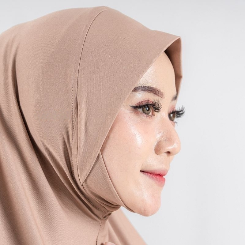 Jual Khimar Niqab dagu ukuran L /bergo dagu malaysia / Hijab instan syar'i | Shopee Indonesia