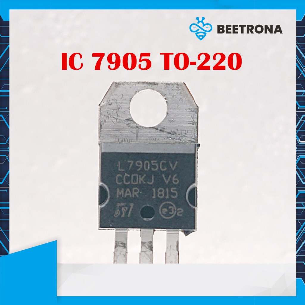 Jual IC Regulator 7905 Penstabil Penurun Tegangan DC -5V T0-220 ...