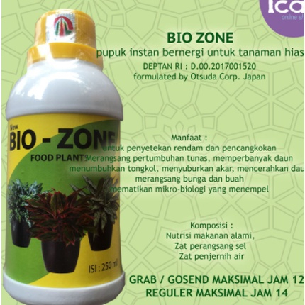 Jual BIOZONE 500ml PENYUBUR TANAMAN / Nutrisi Tanaman Hias | Shopee ...