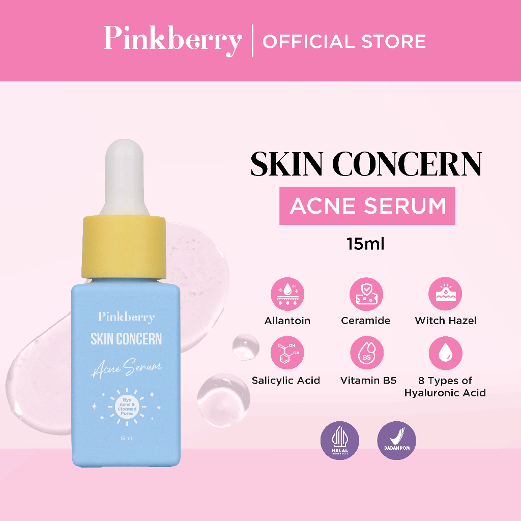 Jual PINKBERRY Skin Concern Acne Serum 15ml - Serum Untuk Kulit ...