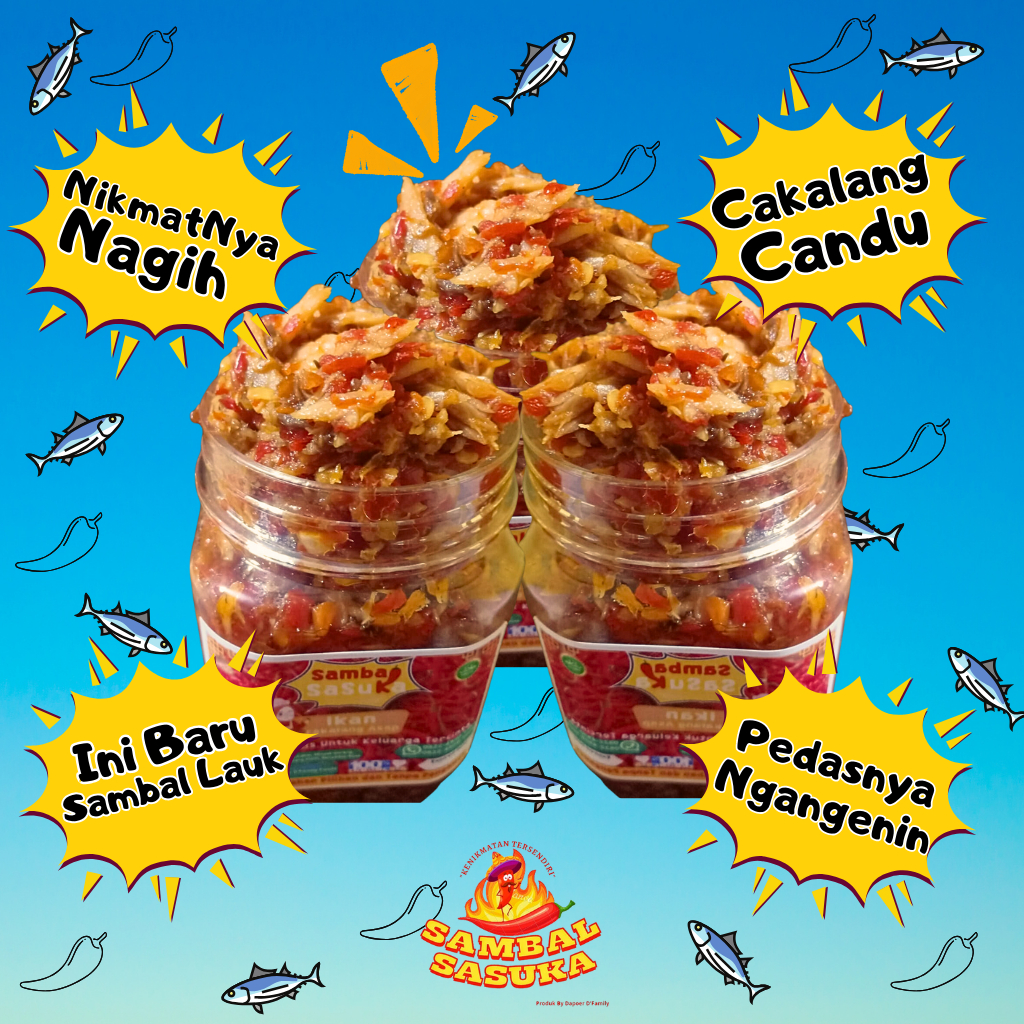 Jual Sambal Sasuka Cakalang Pedas 150gr/Lauk Siap Saji/Khas Sulawesi | Shopee Indonesia