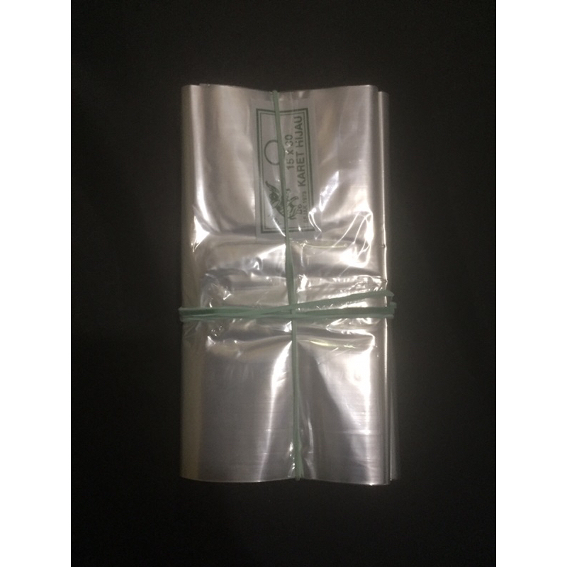 Jual Plastik ukuran 15x30 Cap gajah , karet hijau (tebal) | Shopee ...