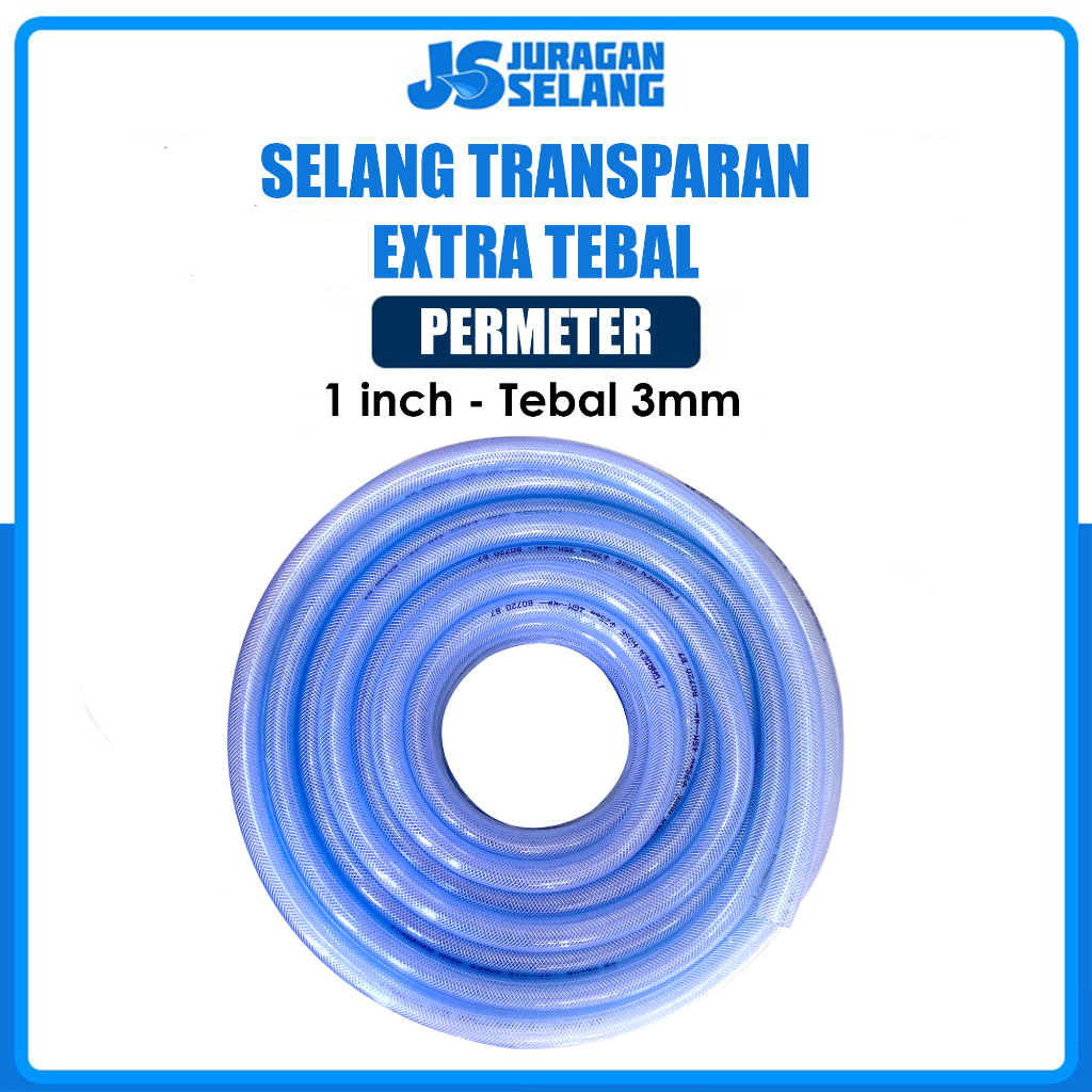 Jual JURAGAN Selang Air 1 inch Permeter Super Tebal 3mm Selang Benang ...