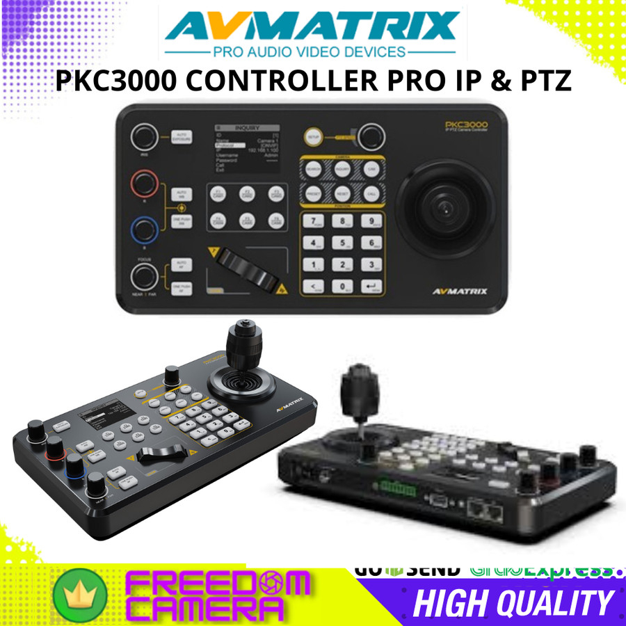 Jual AVMATRIX PKC3000 Pro IP & Serial PTZ Camera Joystick Controller ...
