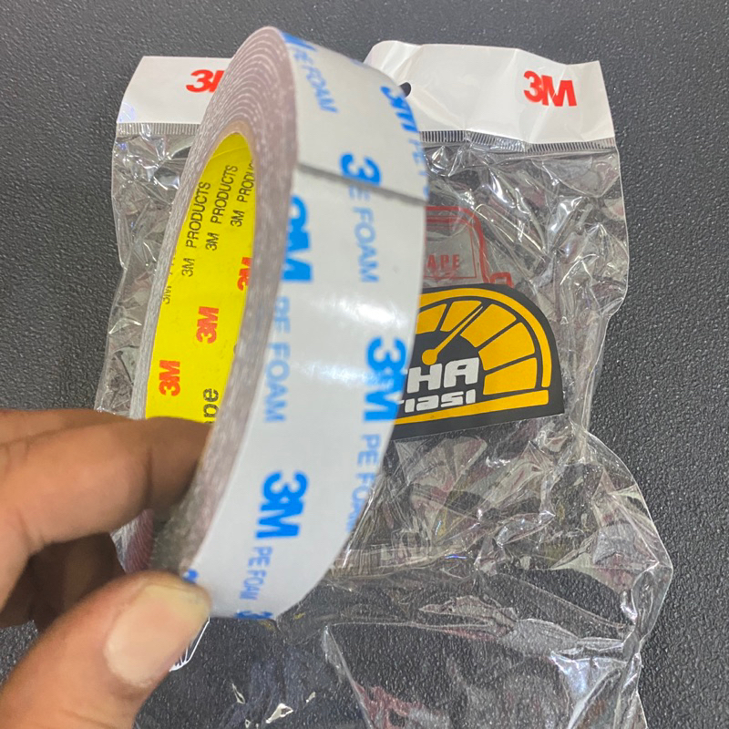 Jual Double tape / Lem timbal balik / Perekat 3M (20mm x 4.5m) | Shopee ...